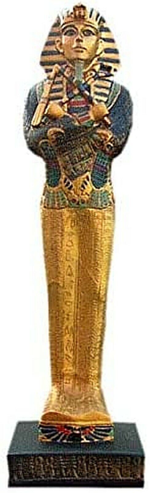 Pharaoh Statue Tut Ench Amun Figure Bust Sculpture Hand Painted in ...