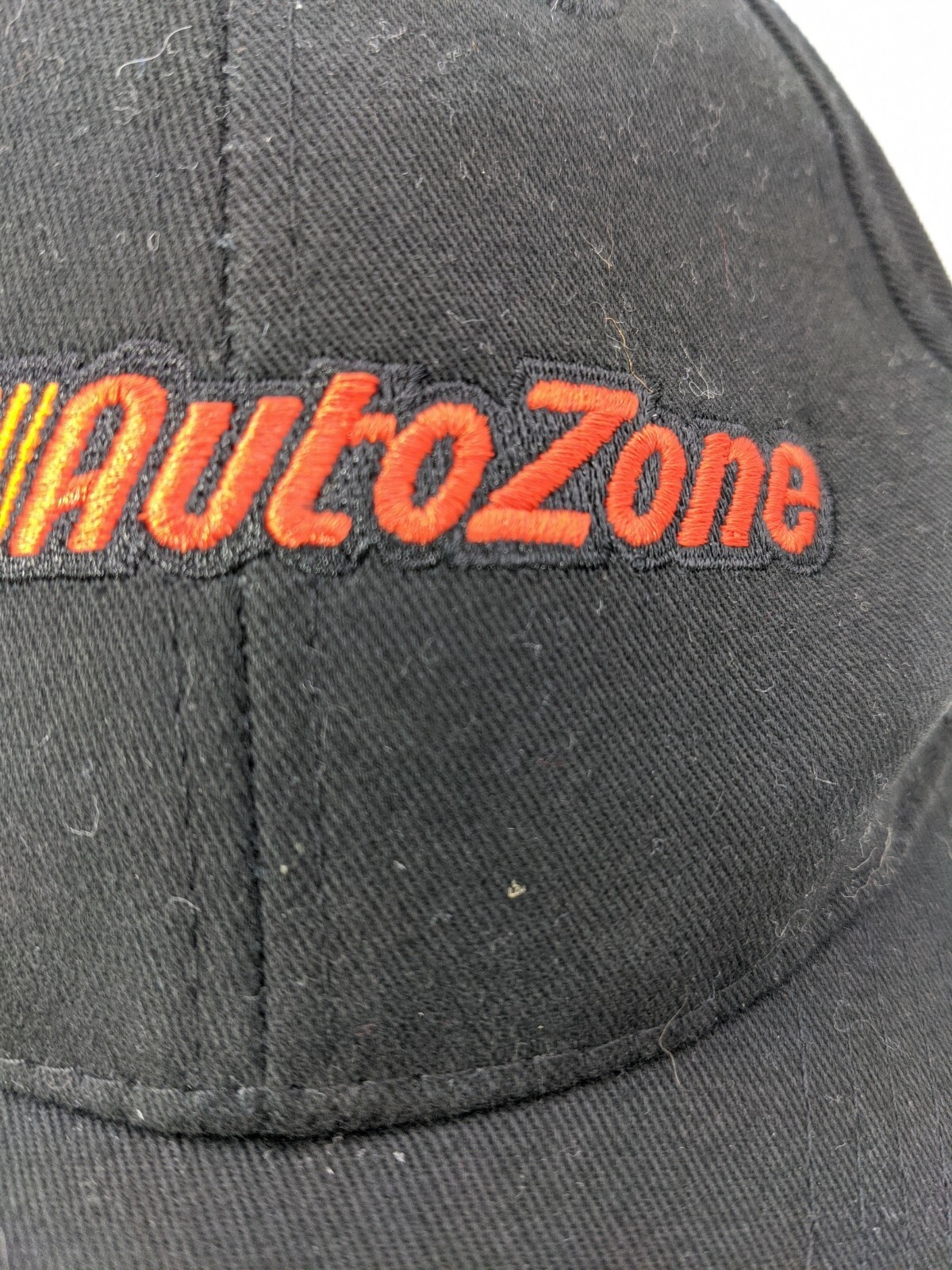 Auto Zone Adjustable Hook and Loop Black Hat Cap | eBay