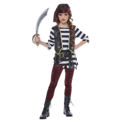 Totally Ghoul Rogue Pirate Girl Swashbuckler Costume Size XL ages 8-14 ...