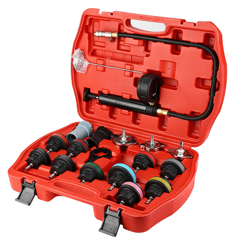 18pcs Car Water Tank Leak Tester Cooling System Detector Tool Kit∗ ...