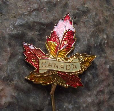 Antique Canada Maple Leaf Autumn Colours Fall Canadian National Emblem ...
