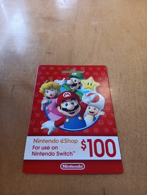 100$ Nintendo Gift Card (Digital) | eBay