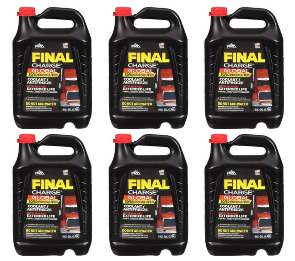 Peak Final Charge Global CONCENTRATE Antifreeze Red (Case of 6) FXA0B3 ...