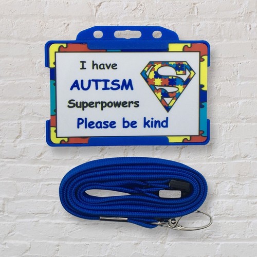 I Have Autism Superpowers - Disability Awareness ID card and Lanyard | eBay