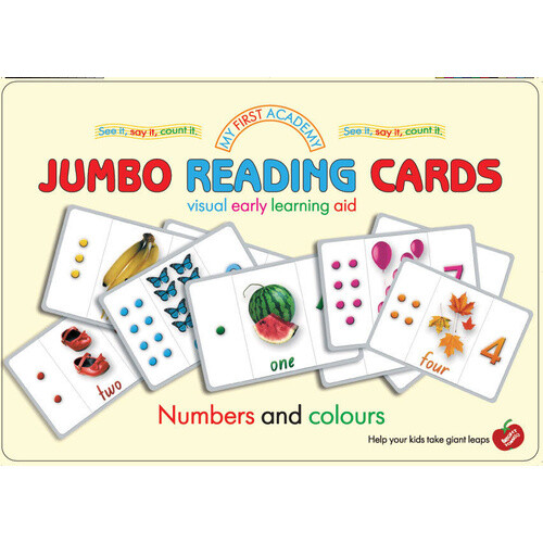 KIDS Toy Jumbo EDUCATIONAL Flashcards FLASH CARDS NUMBERS COLOURS LEARN ...