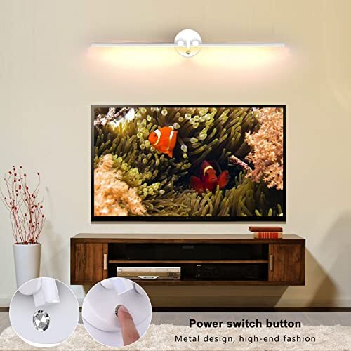 12W Modern LED Wall Light with Switch Indoor LED Wall Sconce Hardwired ...