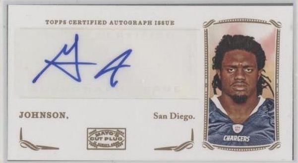 2009 Topps Mayo - Framed Mini Autographs Gartrell Johnson #MA-GJ (AU ...