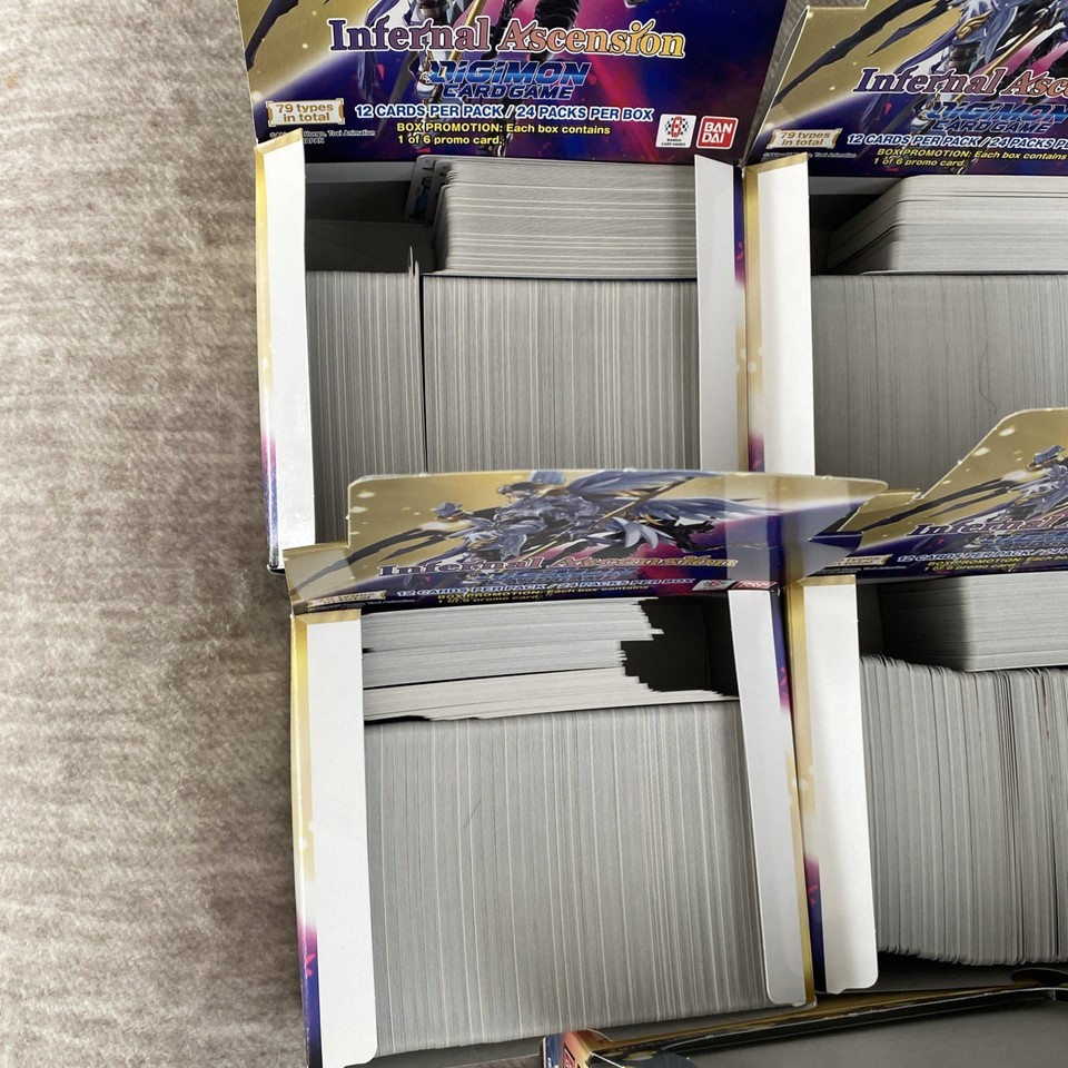 HUGE Digimon TCG Card Game Bulk Lot Bandai Common Uncommon Collection ...
