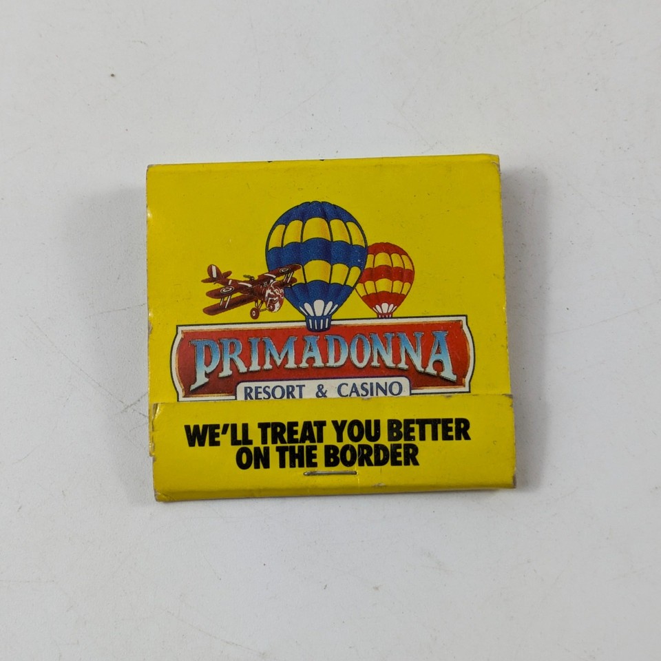 Primadonna Resort Casino I15 Jean Nevada Vintage Matchbook Unstruck ...