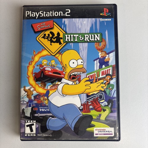 The Simpsons Hit & Run PlayStation 2 No Manual - Black Label Ps2 Tested ...