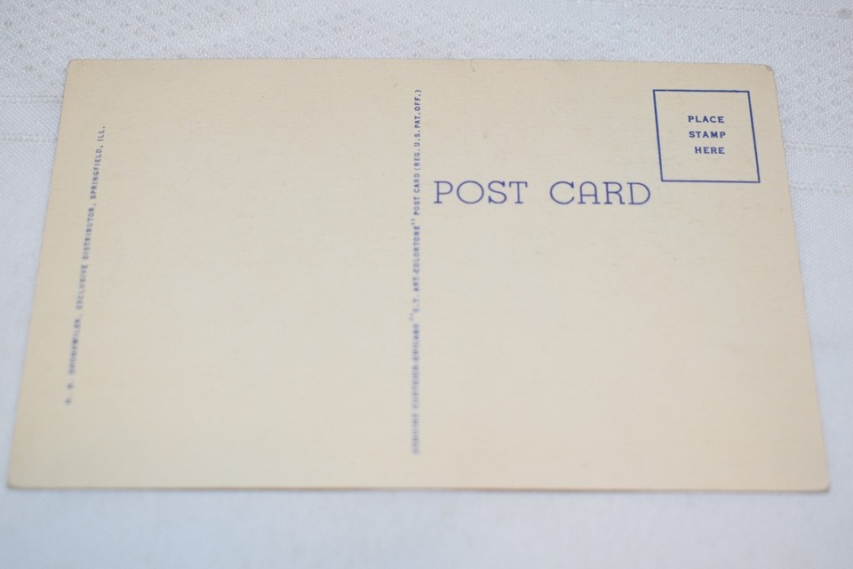 Lake Springfield Behind the Spaulding Dam Springfield Illinois Postcard ...