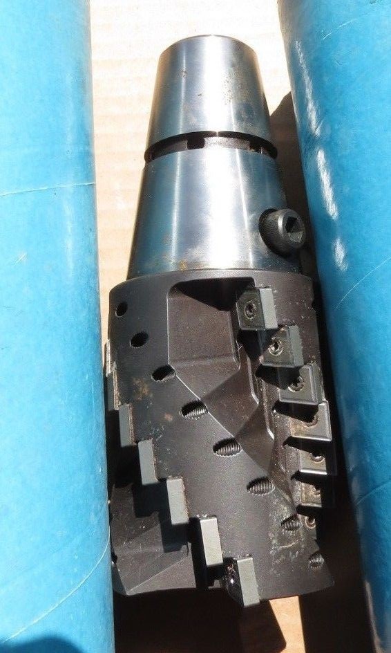 NICE 3" INDEXABLE VSI DME MILLING CUTTER W/ CAT 24 SHANK VTG BIG 7 1/2 ...