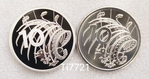 2×2023 UNC JC Jody Clark 10 Cent Baby Coins: PROOF & CuNi COIN-ex RAM ...