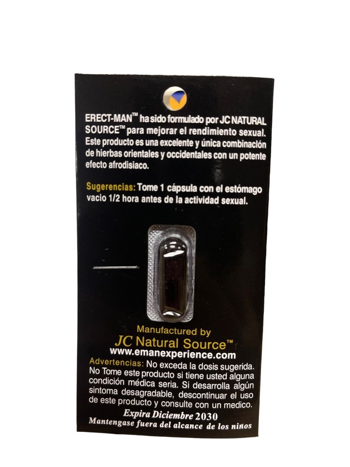 Erect-Man Extreme Potency Male Enhancement Pill! Last up to 3 Days! -10 ...