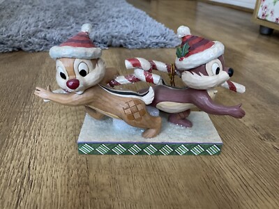 Disney Tradition Jim Shore Chipmunks Chip and Dale ‘Candy Cane Caper ...
