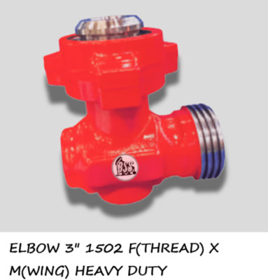 ELBOW 3" 1502 F(THREAD) X M(WING) HEAVY DUTY | eBay