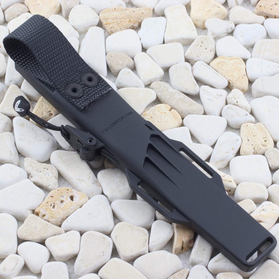 Fallkniven F1 Fixed Blade Knife Satin Finish Stainless Black Thermorun ...