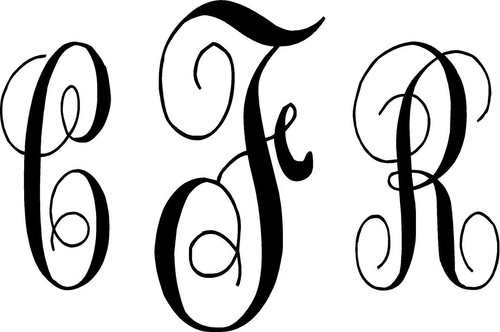 INITIALS Custom 10" Monogram Decal Letters Car Window Sticker ...