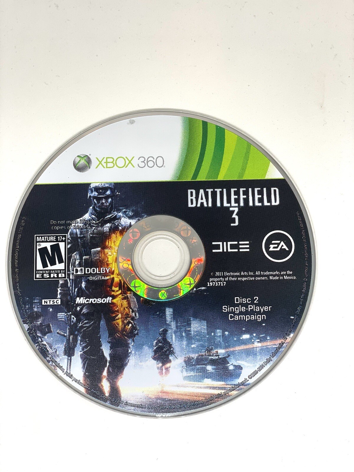Battlefield 3 Disc 2 Video Game Disc Only Tracking Clean Tested Free ...