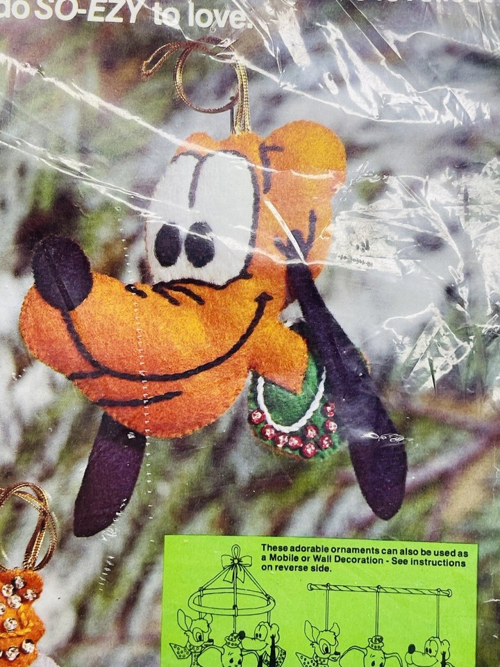 Paragon needlecraft kit # 6294 Walt Disney Bambi Pluto Dumbo Ornament ...