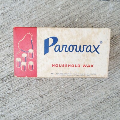 Vintage Parowax Household Paraffin Wax One Pound Candle-Lite Inc ...