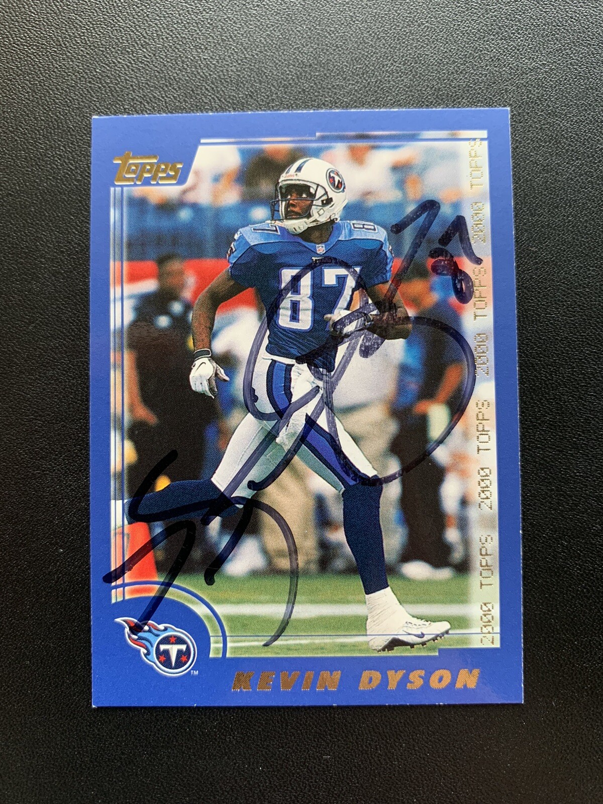 Kevin Dyson Signed 2000 Topps #217 Card Tennessee Titans Autograph COA ...