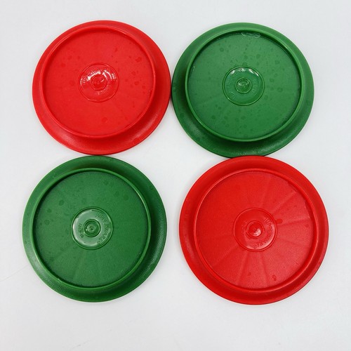 Vintage Tupperware Red Green Christmas Stackable Plates Mugs Cups with ...