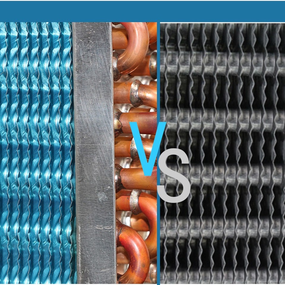 Small Copper Tube Radiator Evaporator 640*70*210mm Condenser ...