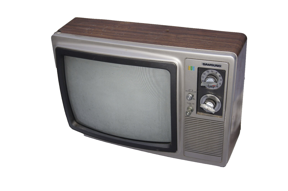 VINTAGE working Samsung 13" TV Wood Grain No Remote CT-330TM 1983 | eBay