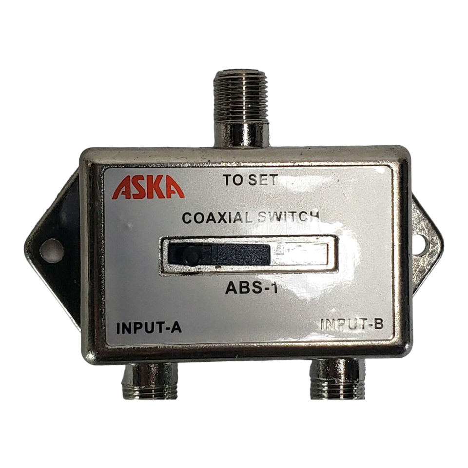 A/B Switch Coaxial Splitter 2 Way Game Antenna Cable TV CATV Slide ...