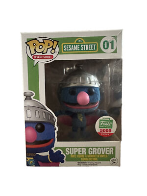 Funko POP! Television Sesame Street Grover Super Flocked #1 Vinyl ...