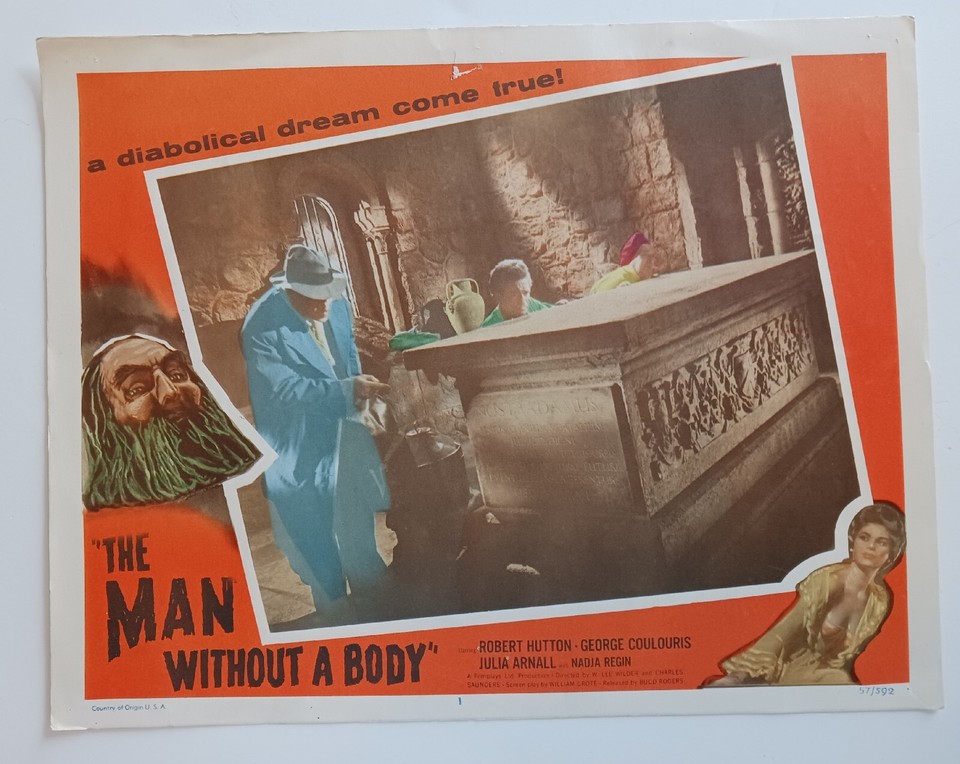 THE MAN WITHOUT A BODY 1957 Original Horror Movie Lobby Cards Sci-Fi | eBay