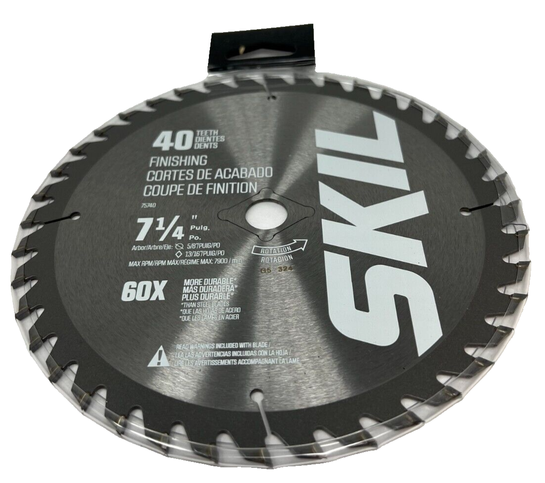 1 NEW Skil Finishing Circular Saw Blade 7-1/4 , 40 Teeth, 75740B25 | eBay