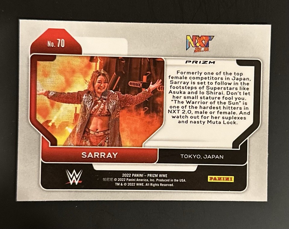 2022 Panini Prizm WWE Sareee Sarray I’ve Prizm #70 | eBay