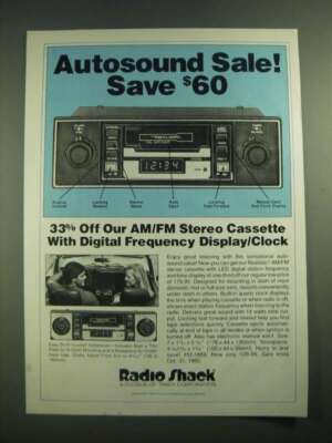 1982 Radio Shack Realistic Car Stereo Ad - Autosound Sale | eBay