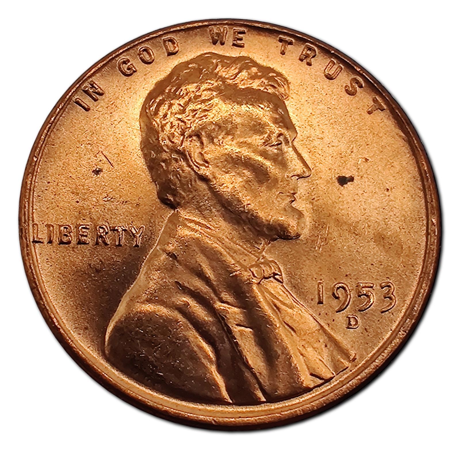 1953-D Uncirculated Lincoln Wheat Cent Penny MS Mint State Copper | eBay