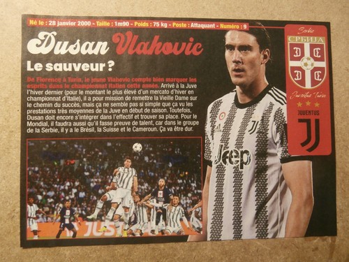 DUSAN VLAHOVIC + ANTONY, DOUBLE-SIDED CARD FRENCH ISSUE MAGAZINE (JT29 ...