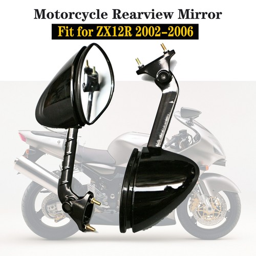 Motorcycle Rear View Side Mirror Fit For KAWASAKI Ninja ZX-12R 2000 ...