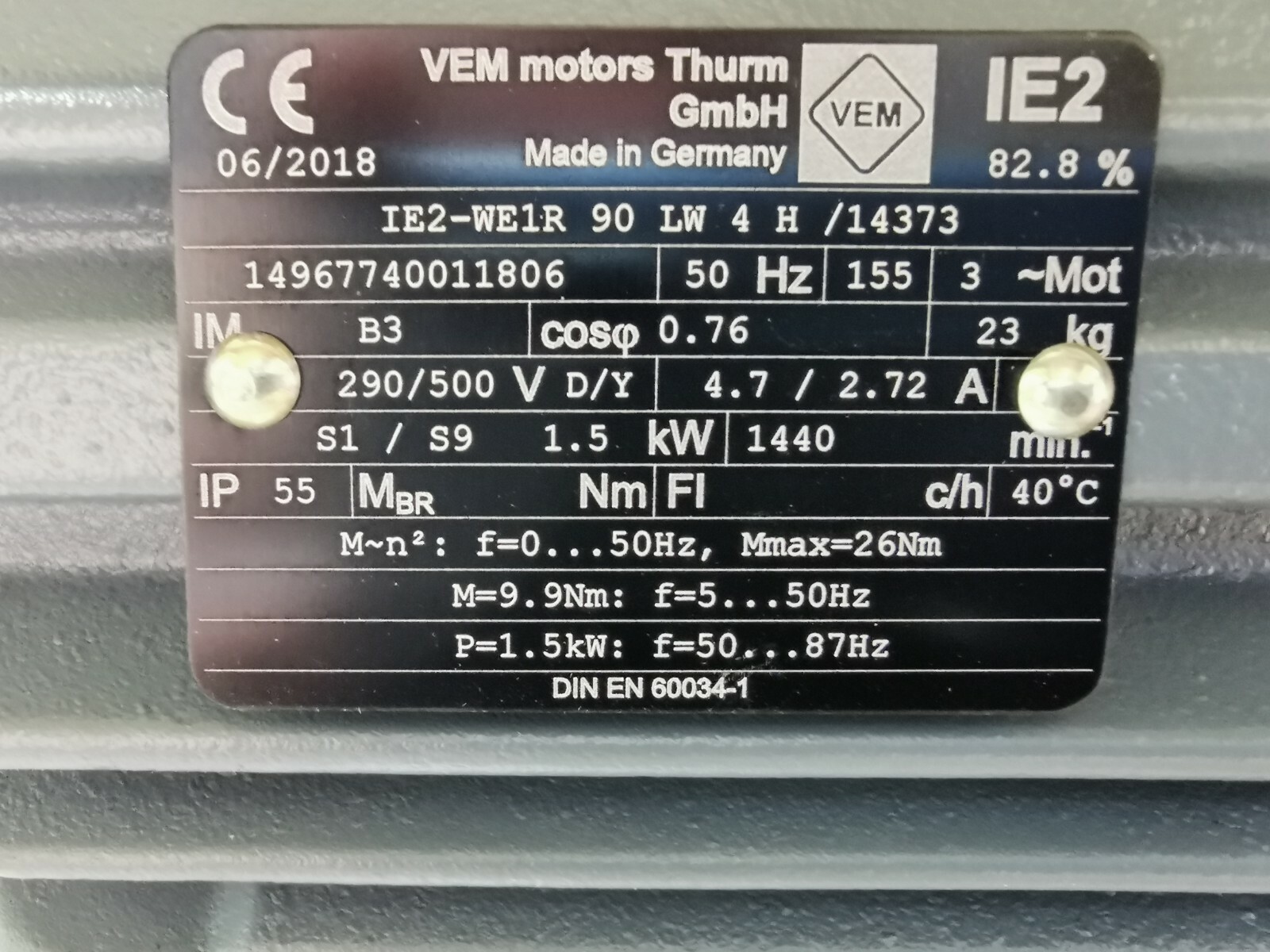 Vem Motors Thurm IE2-WE1R 90 LW 4 H / 14373 | eBay UK