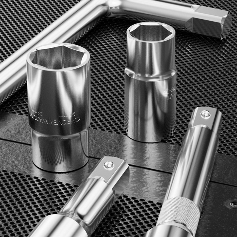 Professional 2 Piece Tire Socket Set 17/19mm and 21/23mm 6 Point Nut ...