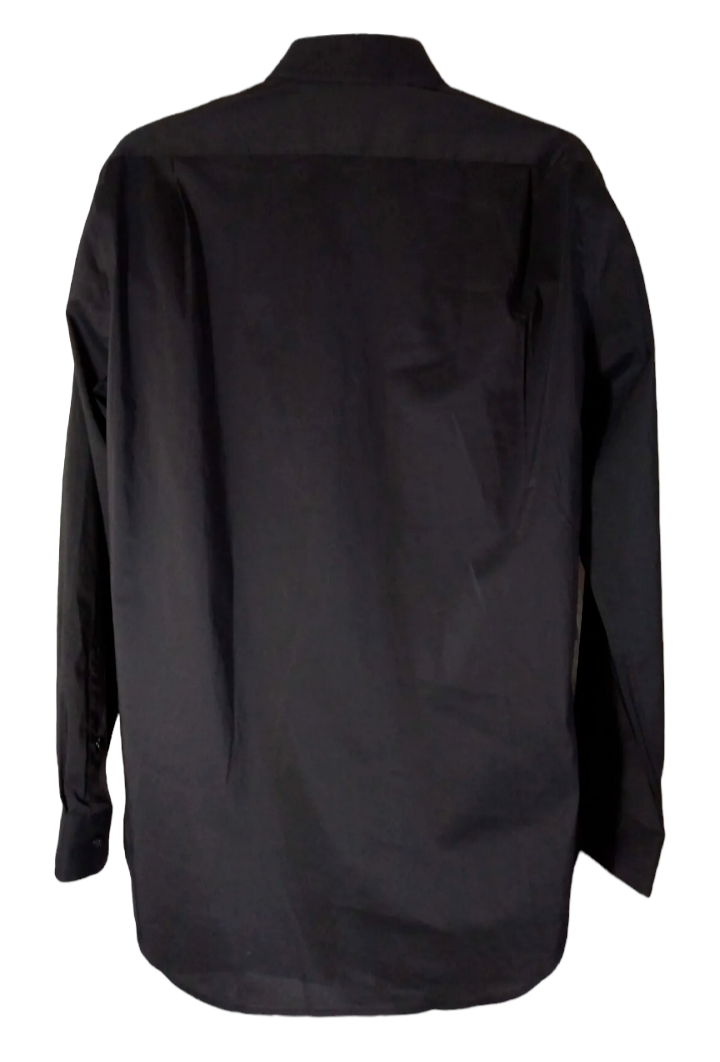 George Classic Fit Men's Black Long Sleeve Dress Shirt 38 x 40 | eBay