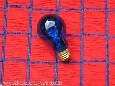 NEW COBALT BLUE 25w PARTY & sign A19 LIGHT BULB 25A19 extras ship for 7 ...