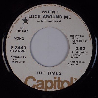 THE TIMES: When I Look Around Me ’70 CAPITOL Promo 45 Rock Pop | eBay