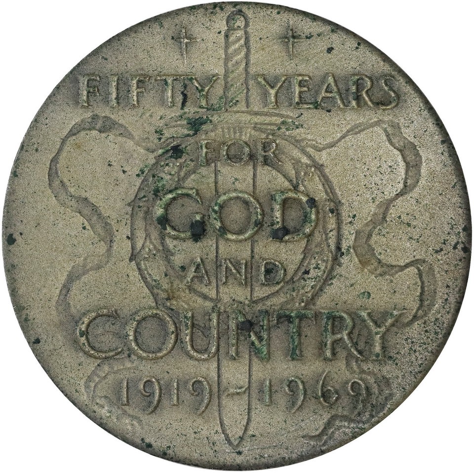 1969 MACO 50 Years for God and Country American Legion 1.26 oz .999 ...