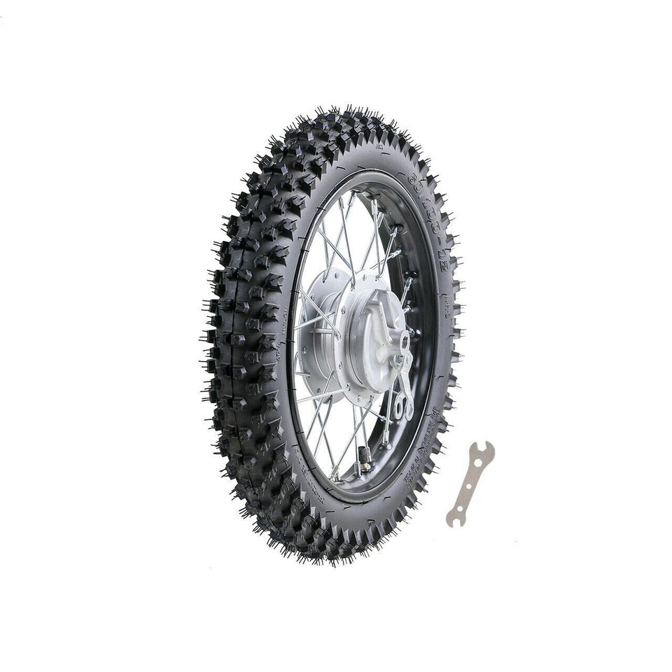 12''+10'' Front Rear Wheel Tire Rim Drum Brake Sprocket for KLX110 ...