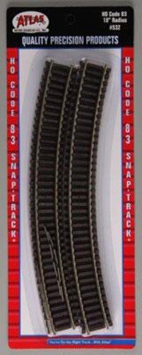Atlas Code 83 18 Radius Track (6) - HO Scale Nickel Silver Model Train ...