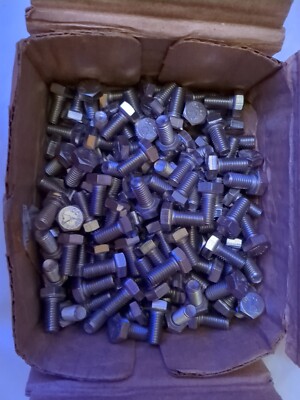 150 M8x16 HEXAGON HEAD FULLY THREADED SET SCREWS A2 STAINLESS STEEL ...