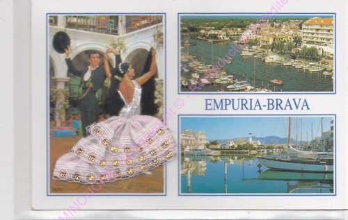 Postcard Embroidered Bordada Folklore Empuria Brava | eBay Australia