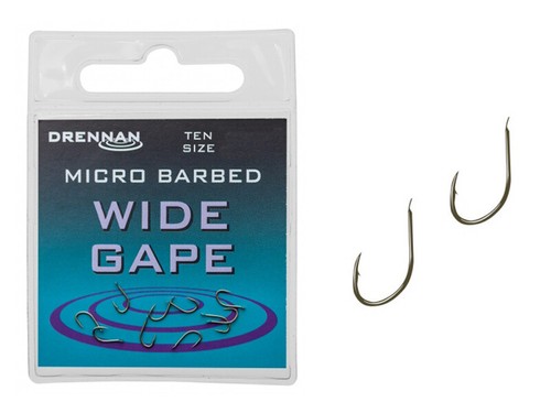 Drennan Wide Gape Spade End Micro Barbed 10pcs Hooks Float and Match ...