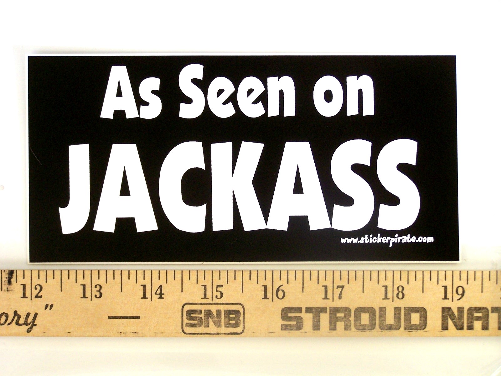 * Magnet * As Seen on Jackass Magnetic Bumper Sticker | eBay